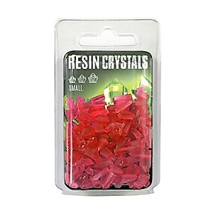 Green Stuff World GSWD-1281 Clear Resin Crystals, Red, Small Size, 100 Pieces, Diorama Material
