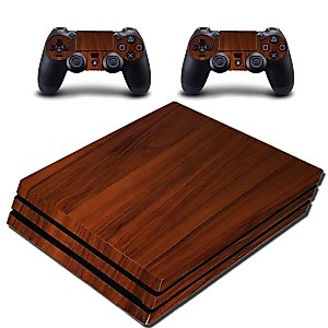 Wood Skin For PS4 Pro Cover To Fit Playstation 4 Pro Wooden Wrap VWAQ-PPGC4