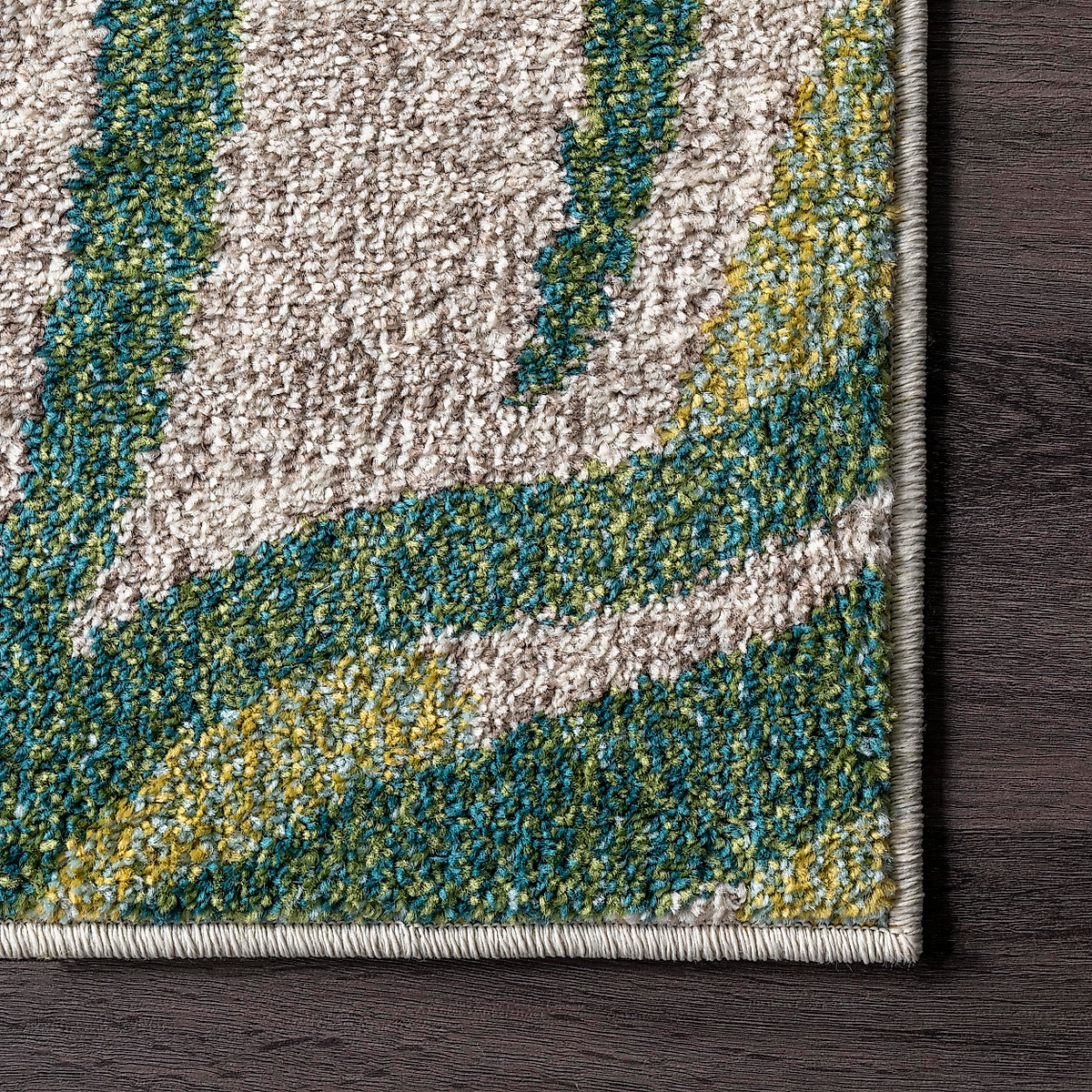 nuLOOM Cali Abstract Leaves Area Rug, 9x12, Green