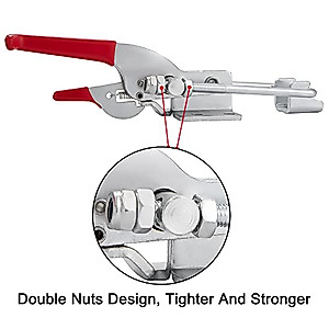 Accessbuy Heavy Duty Large Toggle Clamp Latch,2000Lbs Holding Capacity,Self-Lock U-Bolt Adjustable Latch for Tire Carrier,Industrial EquiIpment,Boxcar,Smoker Lid and More 7.87 Inch (2Pack)