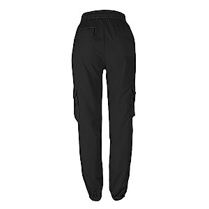 Cargo Pants Women High Waist Drawstring Tactical Pants Lightweight Cinch Bottom Sweatpants Hiking Outdoor Harem Pants Joggers Track Order 2023 Summer Fall Winter Fashion Teen Girl