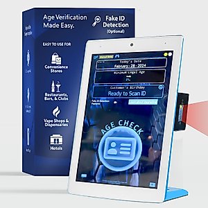 ID Scanner for Bars and Clubs - Easy to Use and Reliable ID Checker for Your Business That Detects Expired IDs & Underage Customers – Works in All 50 States - Includes Optional Fake ID Detection