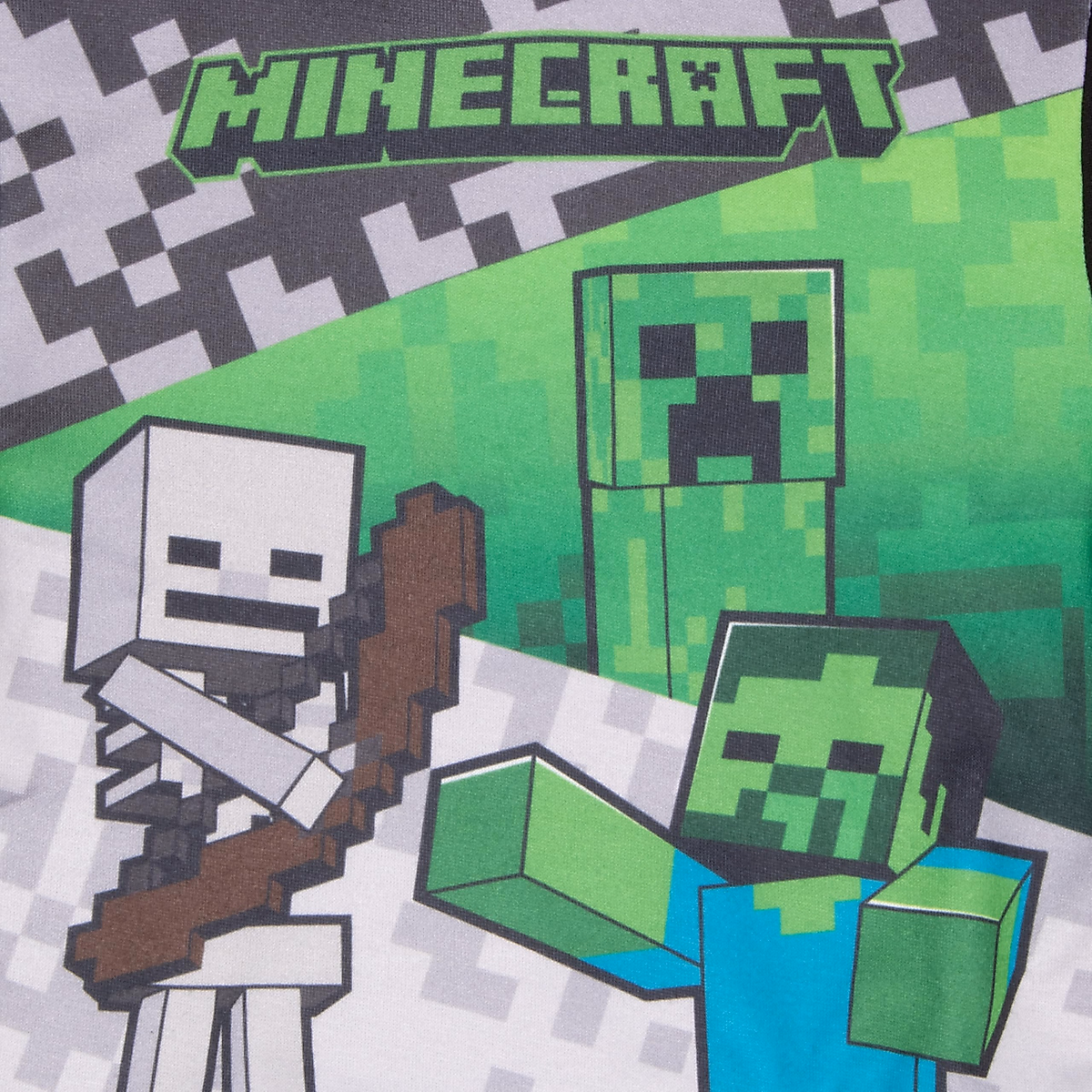 Minecraft Boys 2 Piece Fleece Pants Sets, Pullover Hoodie and Jogger Set for Boys (Black, Size 5/6)