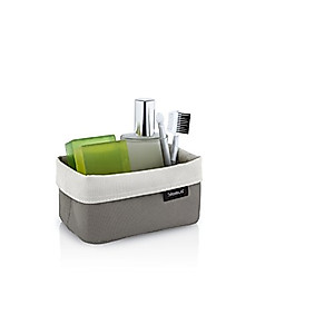 blomus Reversable Storage basket, sm, sand-taupe, Synthetic fibre, H 7 cm, B 9 cm, T 14 cm