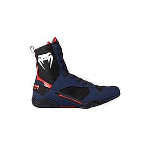 Venum Elite Boxing Shoes - Navy/Black/Red