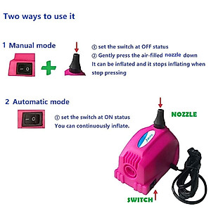 Balloon Pump Multifunction Portable Balloon Inflator Air Blower for Party/Wedding/Business Celebration Deco