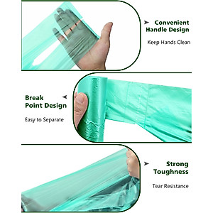 AYOTEE Biodegradable 4 Gallon Compostable Trash Bags, 140 Count, Unscented, 15-23 Liter Capacity, 4-6 Gallon Trash Bags, Suitable For Small Trash Cans, Liners