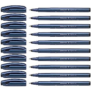 Schneider Topball 857 Rollerball 0.6mm, Box of 10, Black (8571)