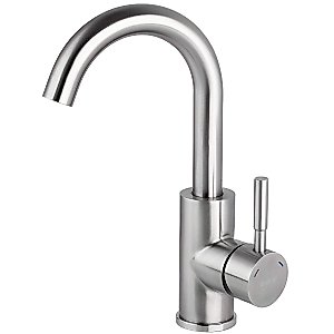 Bar Sink Faucet Brushed Nickel GAPPO Bathroom Faucet Stainless Steel Farmhouse Lavatory Sink Faucet Mixer Small Kitchen Faucet