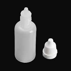 AKOAK 24 Pcs 5ml Plastic Squeezable Eye Liquid Dropper Bottles with Childproof Cap