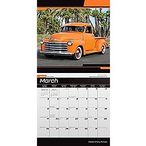Classic Chevy Pickups OFFICIAL | 2023 12 x 24 Inch Monthly Square Wall Calendar | Foil Stamped Cover | BrownTrout | Chevrolet Motor Truck