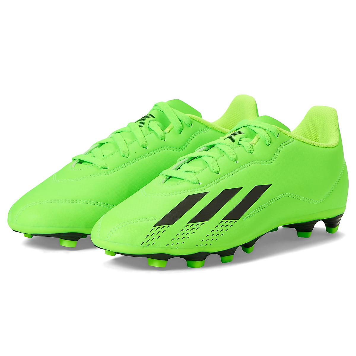 adidas X Speedportal.4 Flexible Ground Soccer Shoe, Solar Green/Solar Red/Solar Yellow, 6 US Unisex Big Kid