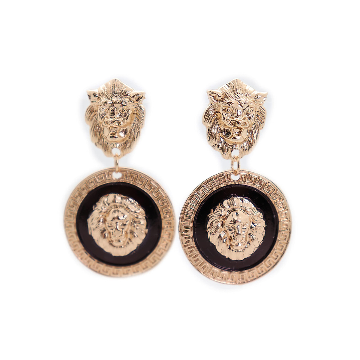 Women Fashion Jewelry Cool Hook Earrings Set Gold Color Lion Celebrity Sexy