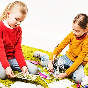 Scrapbooking Supplies Kit Scrapbook Tools and Supplies Journal Stencil Washi Tape and Journal Planner Pen for Journal Notebook Diary DIY Plastic Drawing Template(Style B)