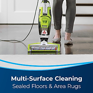 BISSELL CrossWave Floor and Area Rug Cleaner, Wet-Dry Vacuum with Bonus Brush-Roll and Extra Filter, 1785A , Green