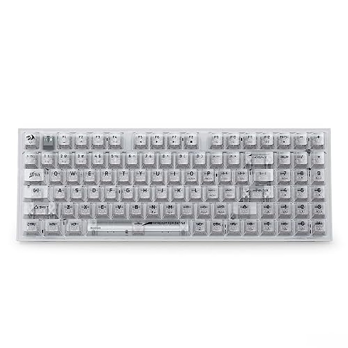 Redragon K658 PRO SE 90% 3-Mode Wireless RGB Gaming Keyboard, 94 Keys Full-Transparent Mechanical Keyboard w/Hot-Swap Socket, Sound Absorbing Foams, Full Numpad & Custom Switch