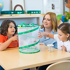 Butterfly Garden: Original Habitat and Two Live Cups of Caterpillars with STEM Butterfly Journal – Life Science & STEM Education – Butterfly Science Kit