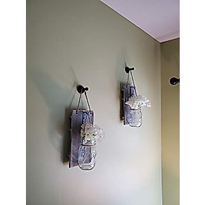 VOCOMO Robe Towel Hook, 2 inch Classic Black Stainless Steel Single Super Heavy Duty Wall Mount Hook, Bath Towel Hooks, Coat Hanger - 4 Pack