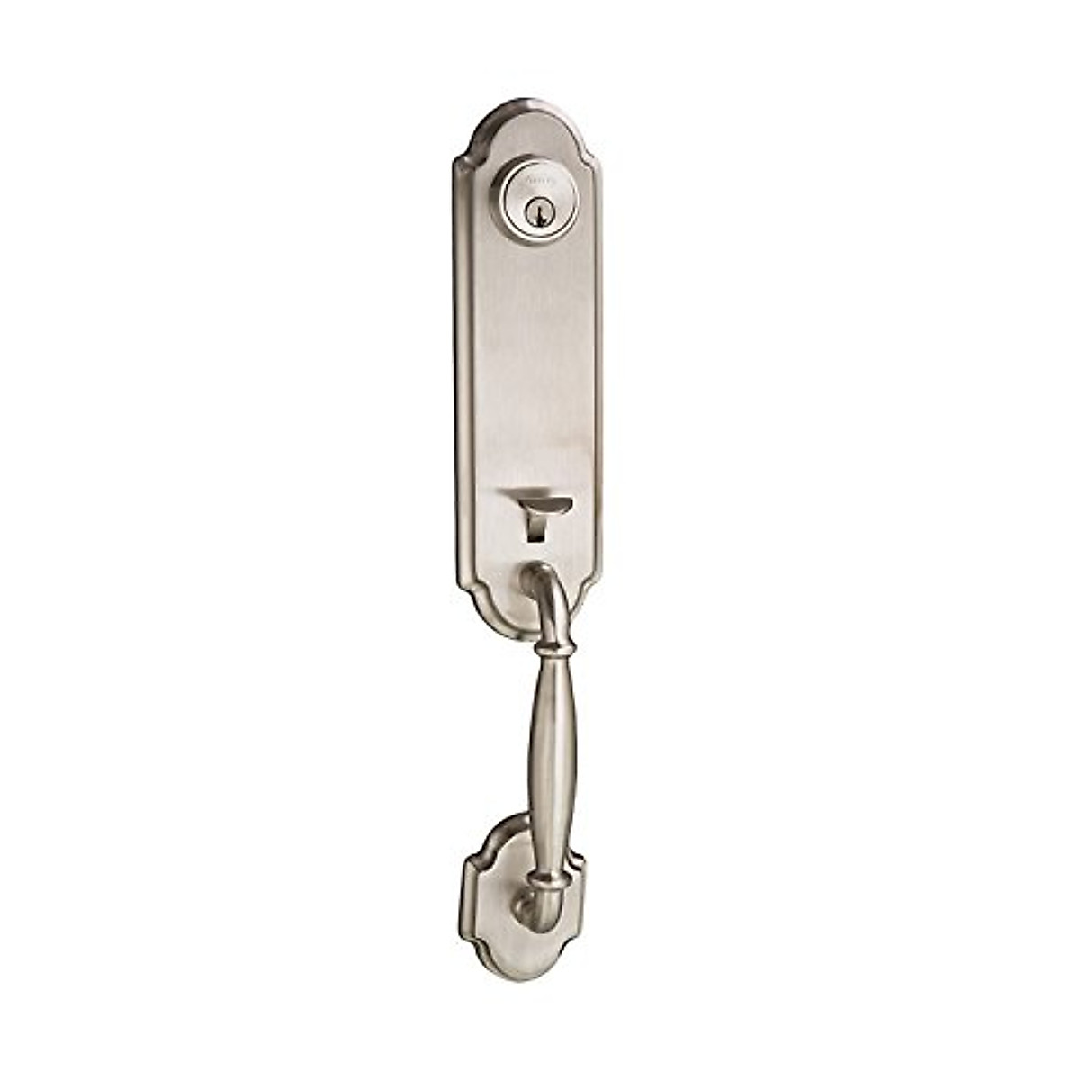 Better Home Products Sea Cliff Front Door Handleset | Exterior Door HandleSet for Right and Left Handed Door - Satin Nickle