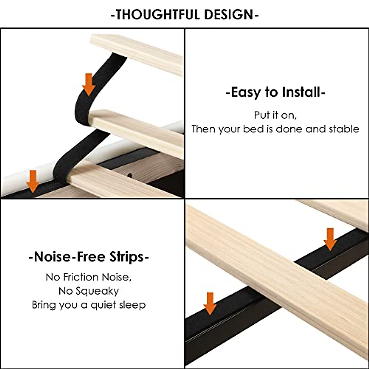 HIFIT Queen Upholstered Smart LED Bed Frame with Adjustable Elegant Flowers Headboard, Platform Bed Frame Queen Size with Wooden Slats Support, No Box Spring Needed, Easy Assembly, Beige