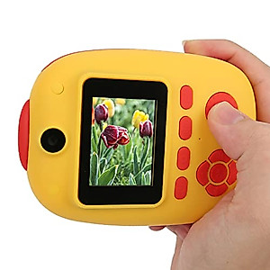 Shanrya Children Instant Print Camera, Kids Instant Print Camera Portable Cute Support Selfies for Above 3 Years Old