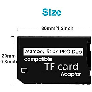 WQDMKE Micro USB TF Card to Memory Stick Adapter for Sony Camera and PSP