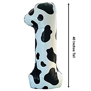 Cow Print Number 2 Birthday Balloon for 2 Year Old Cowgirl