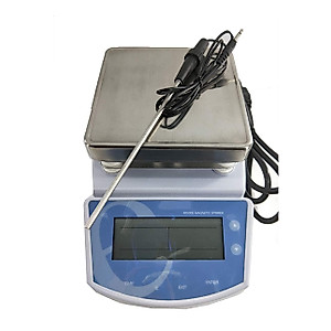 MS300 Hot Plate Magnetic Stirrer Digital Thermostatic Magnetic Stirrer with Maximum Stirring Capacity 2 Liters LCD Display Max Temperature 300 Degree Celsius