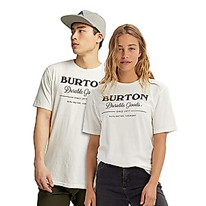 Burton Mens Durable Goods Short Sleeve Tee, Stout White New, Large