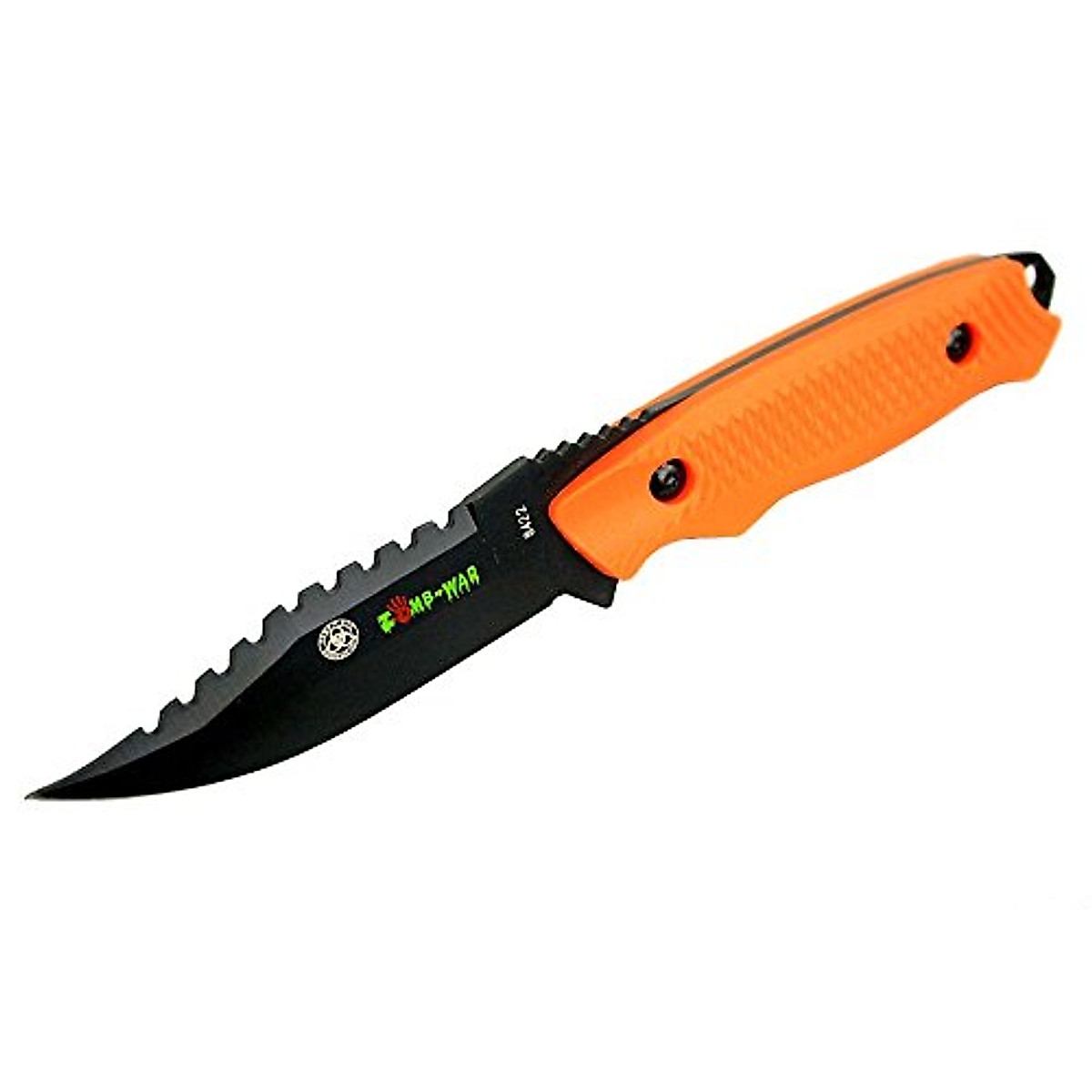 Lastworld 8" Zomb-War Rambo Hunting Knife with Sheath Orange