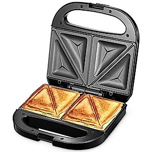Sandwich Maker, Reemix Panini Press Sandwich Maker with Nonstick Surface Breakfast Sandwich Maker Easy to Clean and Storage, Indicator Light, Perfect for Breakfast Grilled Cheese Egg Bacon and Steak