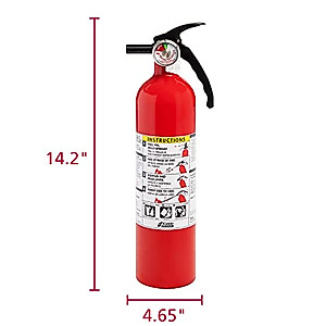Kidde Fire Extinguisher for Home, 1-A:10-B:C, Dry Chemical Extinguisher, Red, Mounting Bracket Included, 1 Pack
