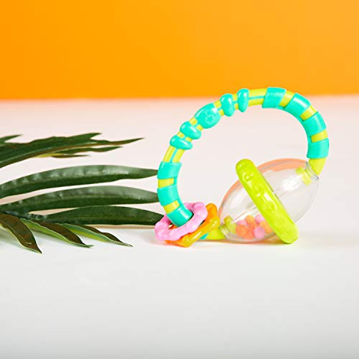 Bright Starts Soothers & Shakers 7pc Gift Set - BPA-Free Baby Rattles, Teethers and Stroller Toys, Unisex, Newborn+