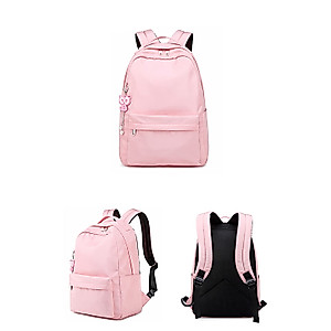COSABZ Anime Anya Forger Backpack Cosplay Kawaii Backpack Schoolbag Mochila Bag With Pendant For Girls Pink (2)