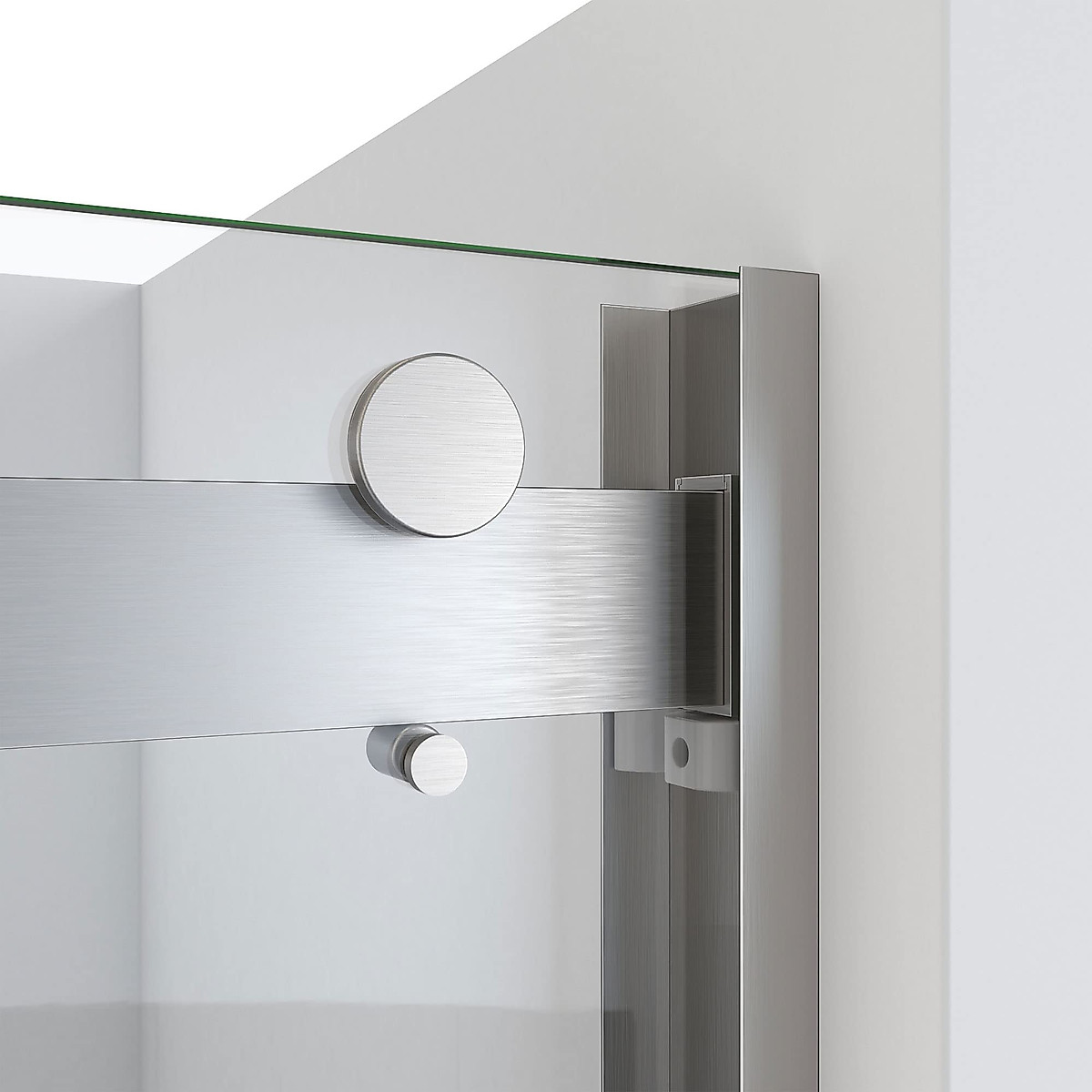 DreamLine Essence-H 56-60 in. W x 60 in. H Semi-Frameless Bypass Tub Door Brushed Nickel