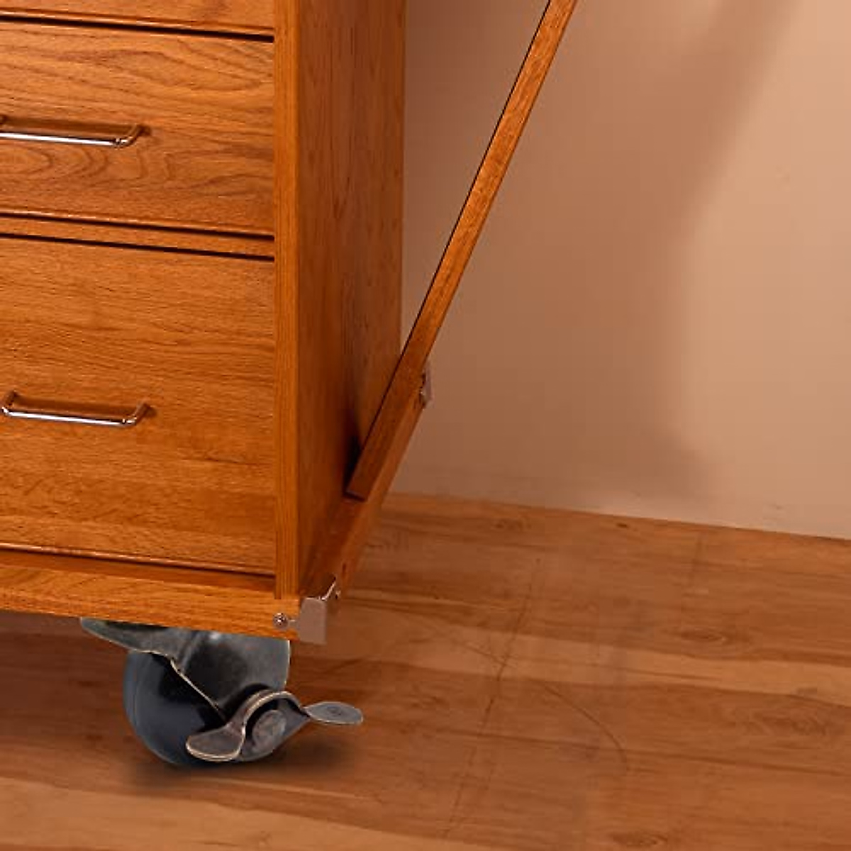 SWZHAI 2 Inch Ball Casters Set of 4, Antique Caster Wheels Furniture Casters, Brass Vintage Castor Wheels Heavy Duty Swivel Casters for Chair, Tables, Drawer, Kitchen Shelf