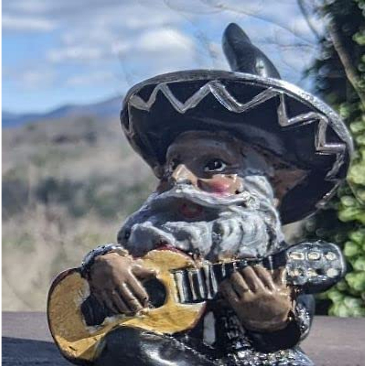 John Bernard & Company Mariachi Band Shelf Sitter Gnomes Statue Set of 3, 6 inches H, Includes Guitarist, Violinist, Trumpet Player, Funny Home or Garden Décor…. La Fiesta Collection