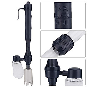 Keenso Electric Aquarium Gravel Cleaner, Automatic Fish Tank Cleaning Tools Gravel Vacuum for Aquarium, Suitable for Change Water Wash Sand Water Filter and Water Circulation