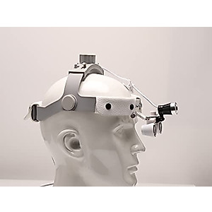 EAST Dental 3.5X-R White Color LED Head Light + Dental Surgical Glasses Binocular Loupes DY-108