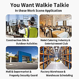 BAOFENG Walkie Talkies Long Range BF-888S Plus Rechargeable 1500mAh Li-ion All Day Working, USB Cable Charging Portable Two Way Radio with Earpieces and Mic（2 Pack）