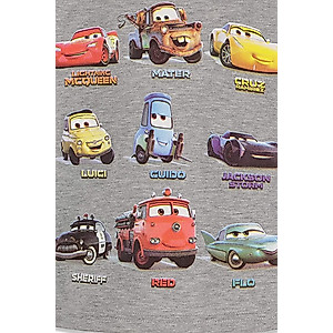 Disney Pixar Cars Lightning McQueen Tow Mater Toddler Boys 3 Pack Graphic T-Shirts Multicolor 5T