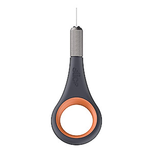 Slice 10580 Precision Knife, Unique Handle with Finger Grip, Precise Control, Detailed Cuts, Finger Friendly, Lasts 11x Long as Stainless Steel , Black