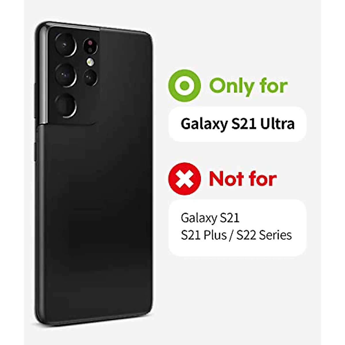 GOOSPERY Sky Slide for Galaxy S21 Ultra Case 6.8"(2021) Card Holder Case, Dual Layer [TPU+PC] Protective Bumper with Wallet Function Phone Cover (Black)