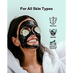 Komoko Blackhead Remover Mask (1.76 oz), Peel Off Face Mask for Men and Women, Charcoal Face Mask for Deep Cleansing, Face Mask Skin Care Peel Off, Facial Mask for Blackheads, Excess oil, Dirts, Pores