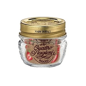 Bormioli Rocco Quattro Stagioni 2.7 oz. Mini Glass Jar with Lid, Clear, Set of 12