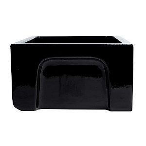 ALFI brand AB2418HS-BG Kitchen Sink, Black Gloss