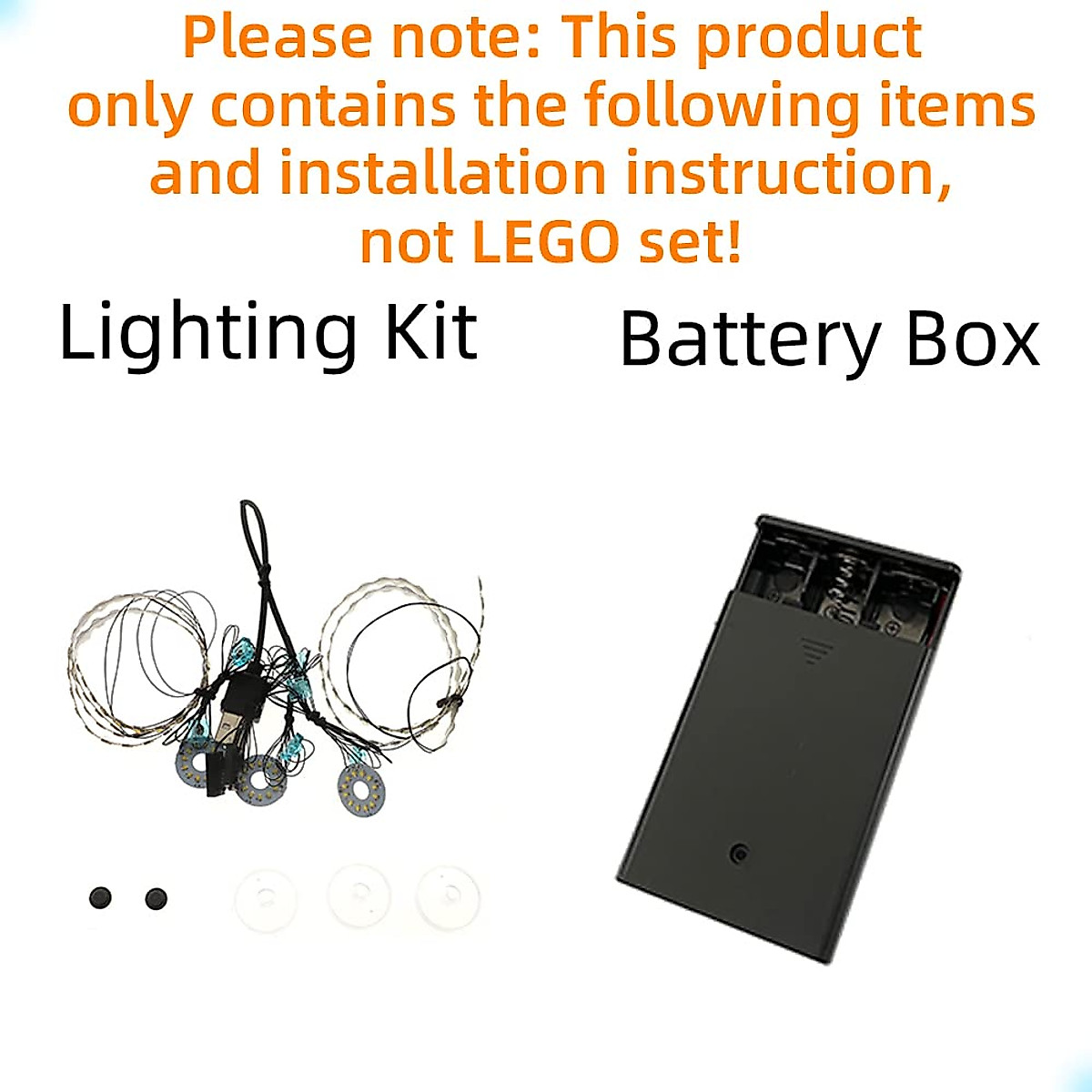 GEAMENT LED Light Kit Compatible with UCS Luke's Landspeeder - Lighting Set for 75341 Building Model (Model Set Not Included)