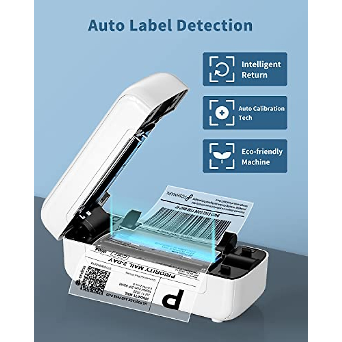 Phomemo Thermal Label Printer, Shipping Label Printer, Desktop Label Printer for Mac Windows Chromebook, Thermal Printer Compatible with Amazon, Ebay, Shopify, Etsy, UPS, FedEx, DHL