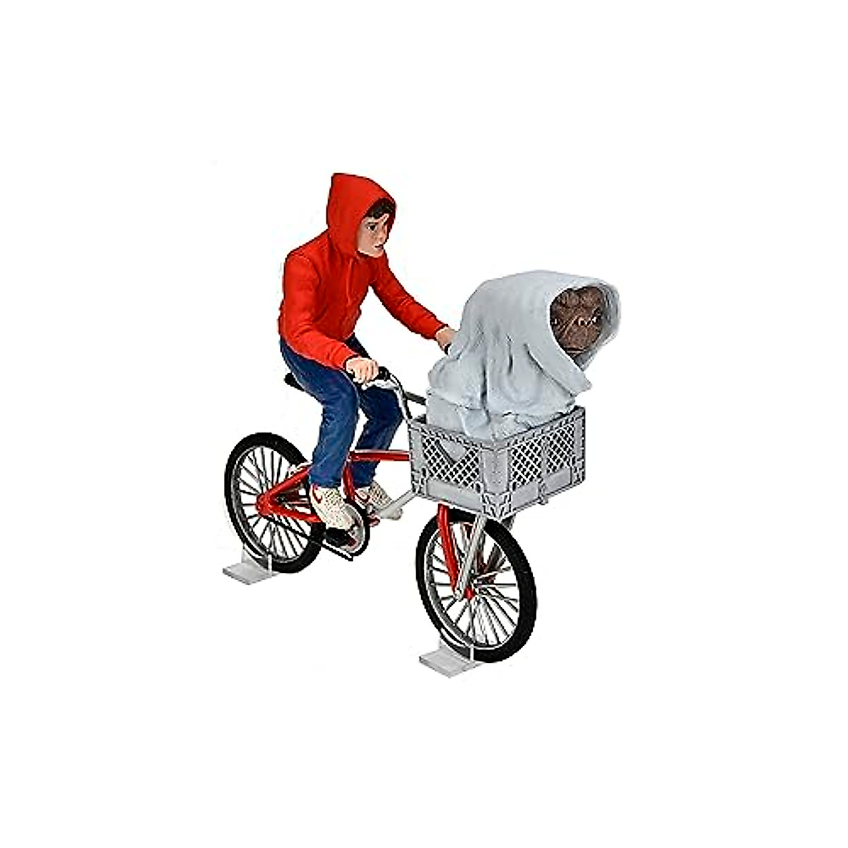 NECA - E.T. The Extra-Terrestrial 40th Anniversary 7″ Scale Action Figure – Elliott & E.T. on Bicycle