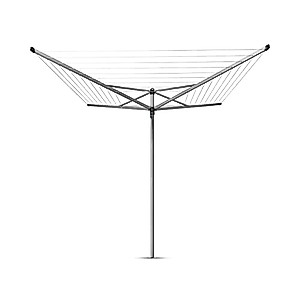 Brabantia Topspinner Outdoor 4 Arm Spinning Clothesline Rotating & Clothes Drying Rack Cover - Weather Resistant Material - Zip Closure - Outdoor - Drying Rack Protection